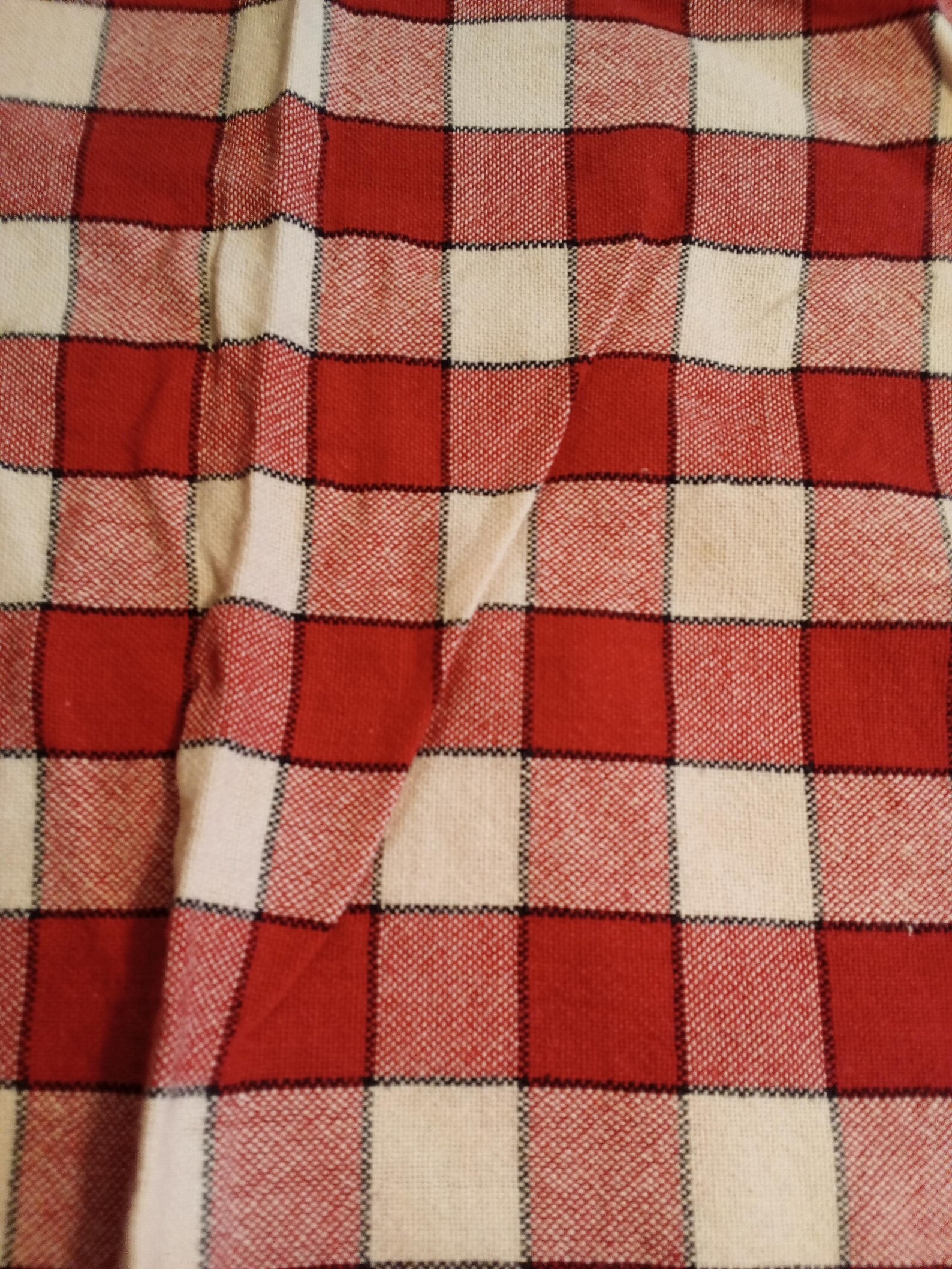 5 Red Checkered Cloth Napkins - Etsy