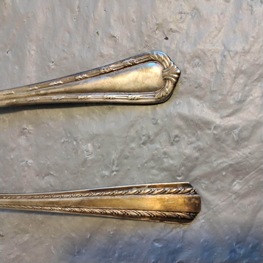 2 Pc Vintage American Silver Co Iced Tea Spoon & International Silver ...