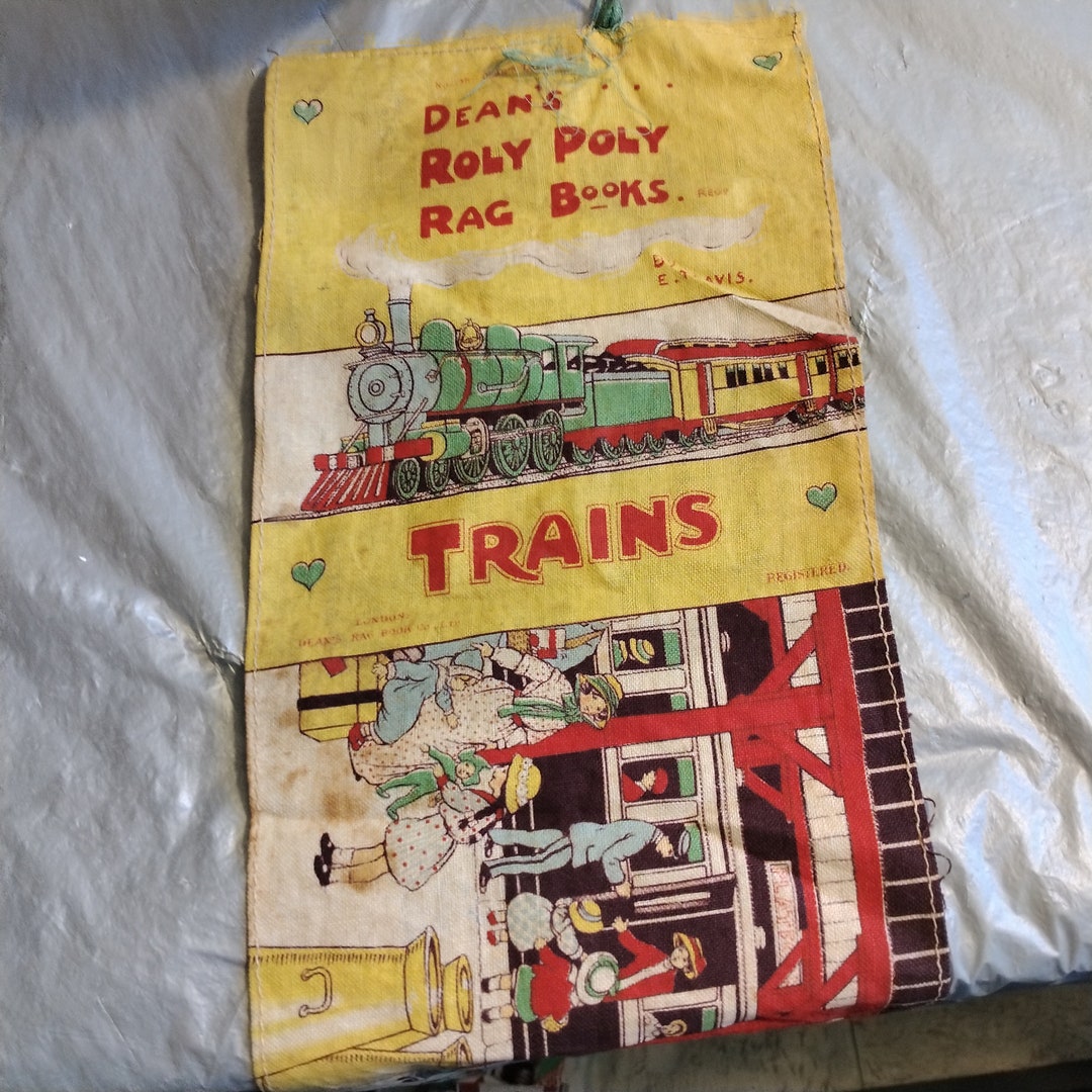Antique Rag Book, Dean's Rag Book Trains, UK British Manufactured - Etsy