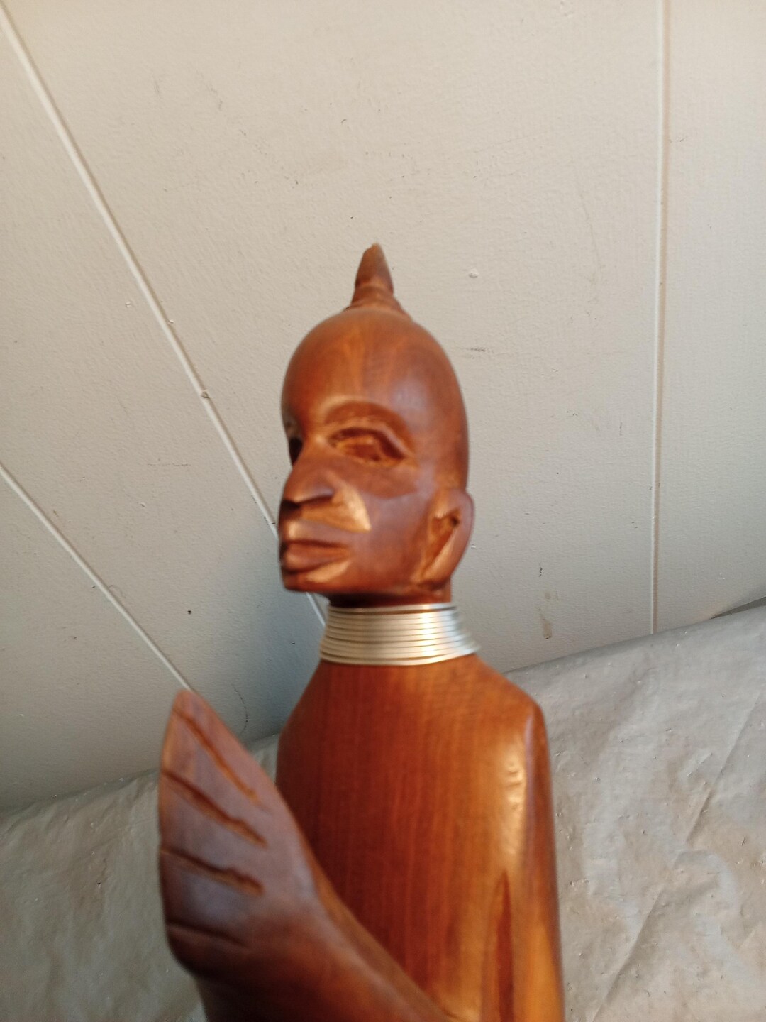 Praying Carved Wood Tribal Figure Statue 11 1/2" - Etsy