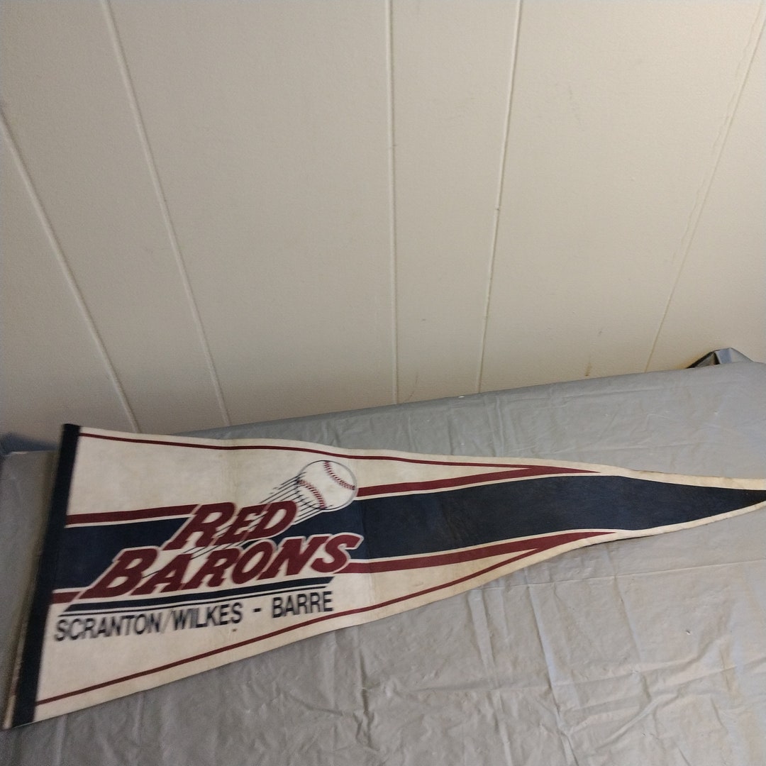 Vintage Red Barons Scranton / Wilkes Barre Felt Pennant, Look & Read ...