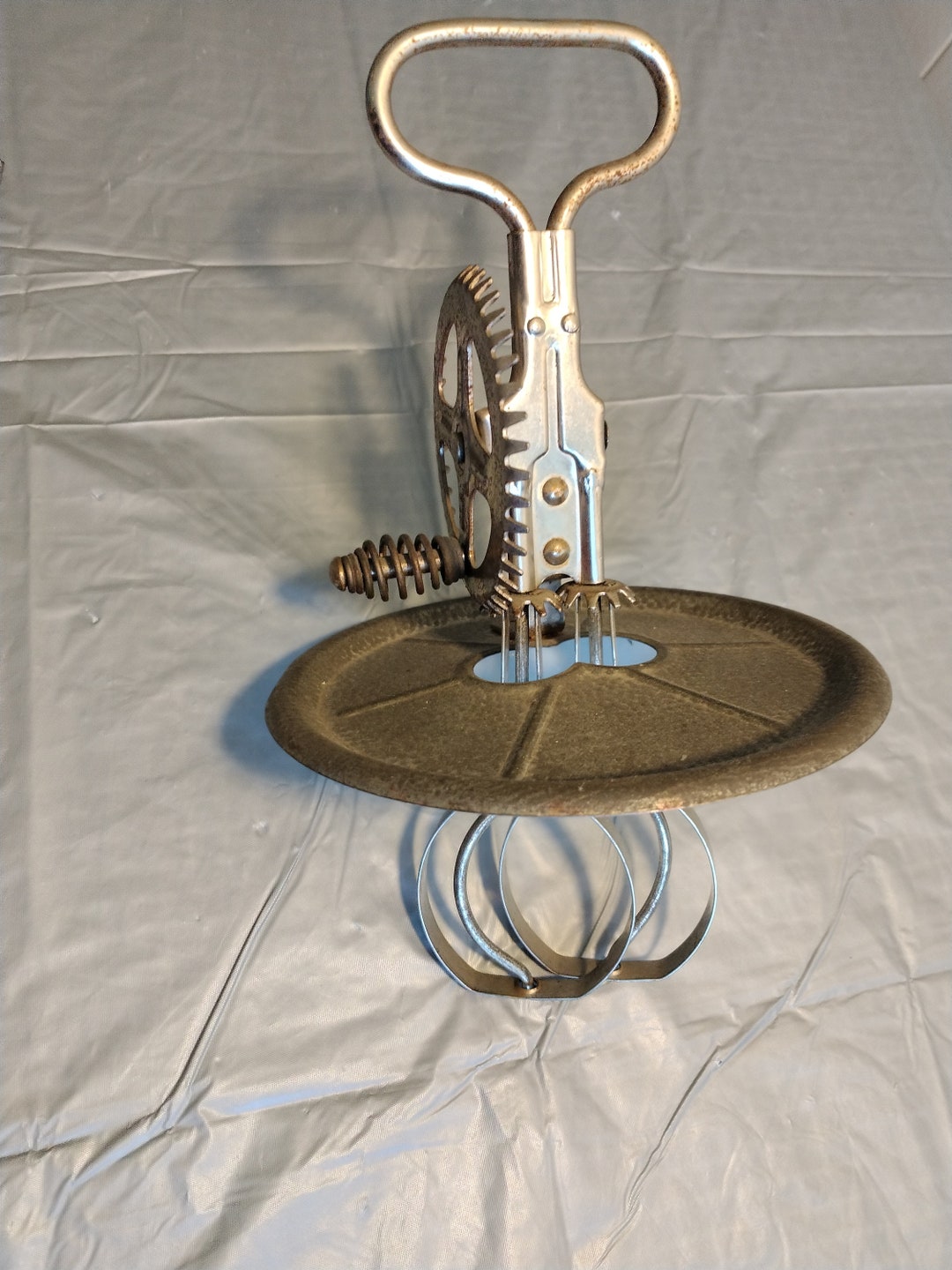 8 Vintage A&J Hand Egg Beater With Splash Guard and - Etsy