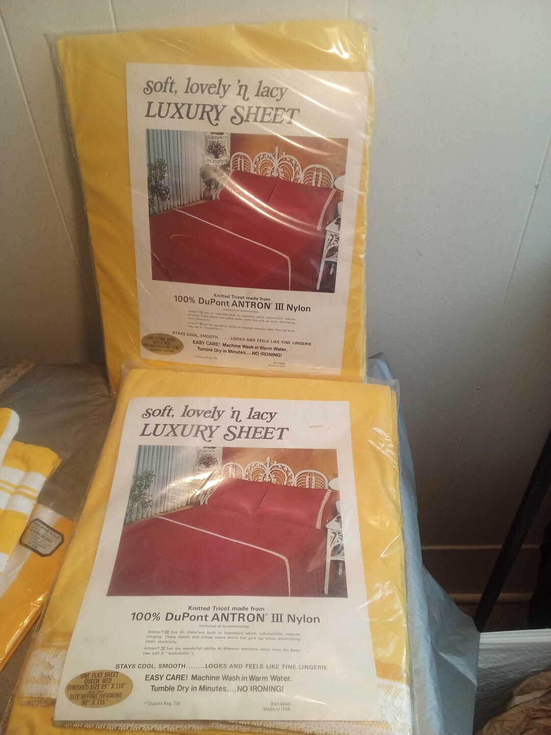4pc NOS Nylon Luxury Lovely N Lacy Queen Bed Sheet Set - Etsy