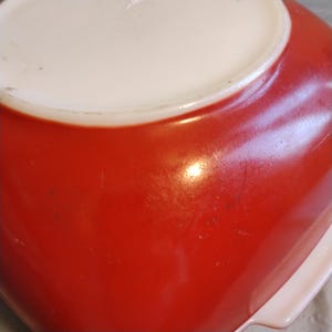 2 1/2 Qt Vintage Pyrex Red Glass Square Casserole Dish 525B A-17 ...