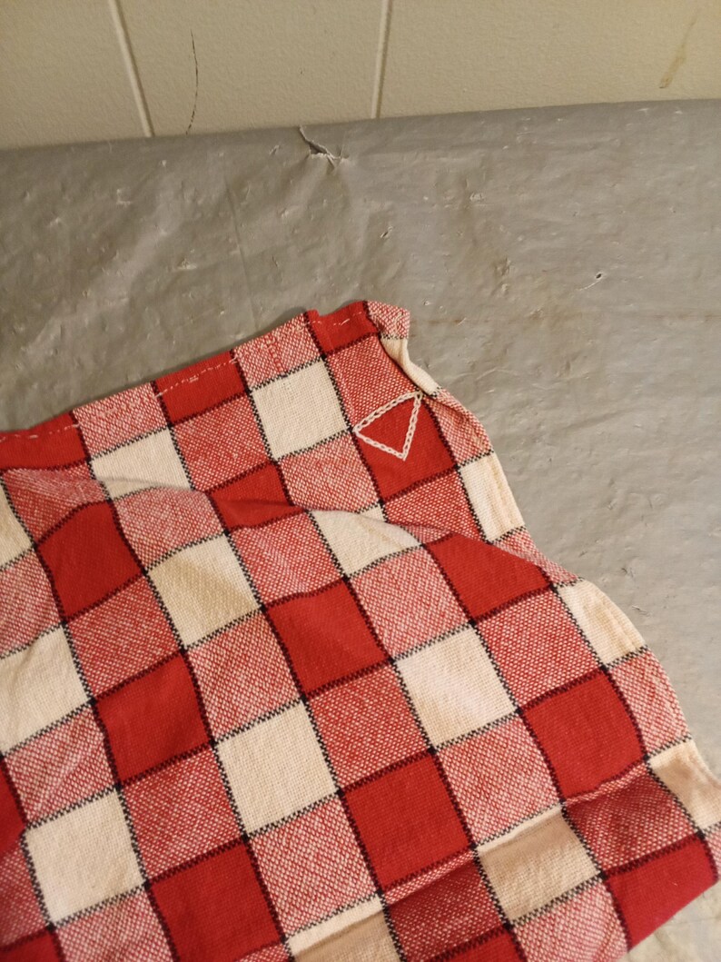 5 Red Checkered Cloth Napkins - Etsy
