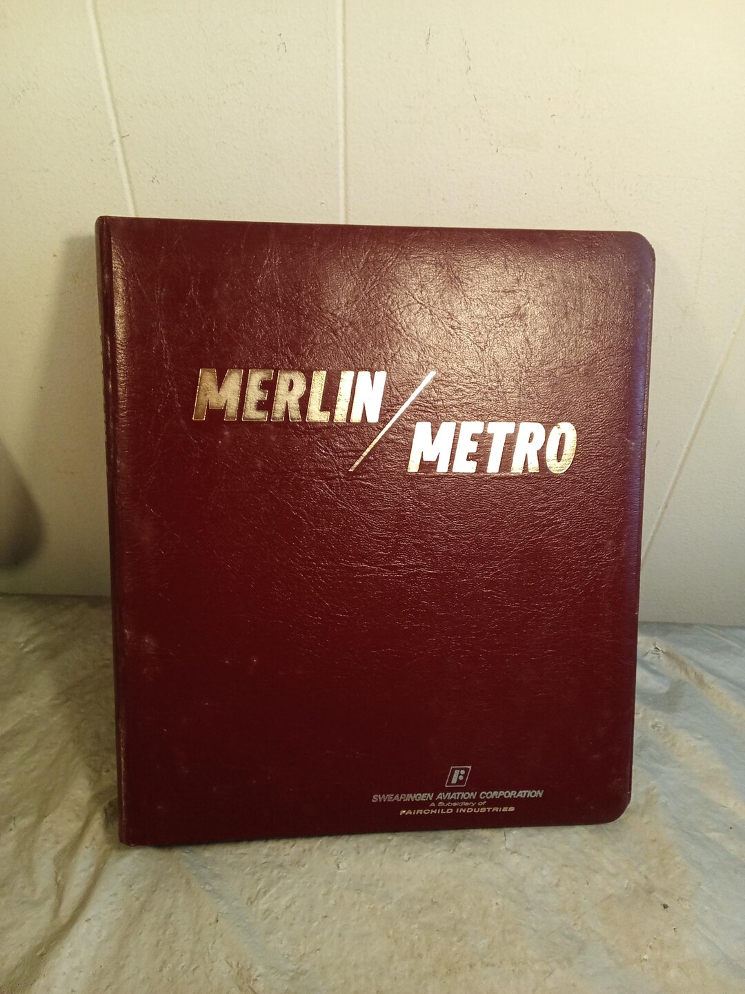 Vintage 3 Ring Binder Merlin/metro Swearingen Aviation Corp Binder - Etsy