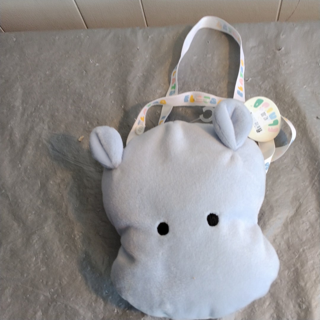 Vintage Flatsa Plush Hippo Purse Shoulder Bag, Hippopotamus - Etsy