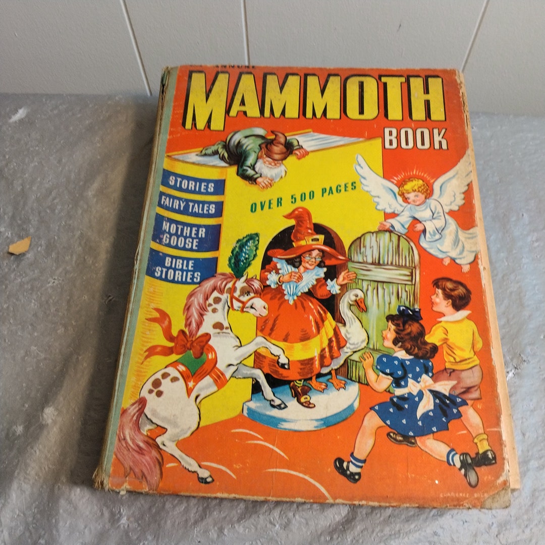 1930s Mammoth Book Mother Goose Fairy Tale Childrens Story Book - Etsy