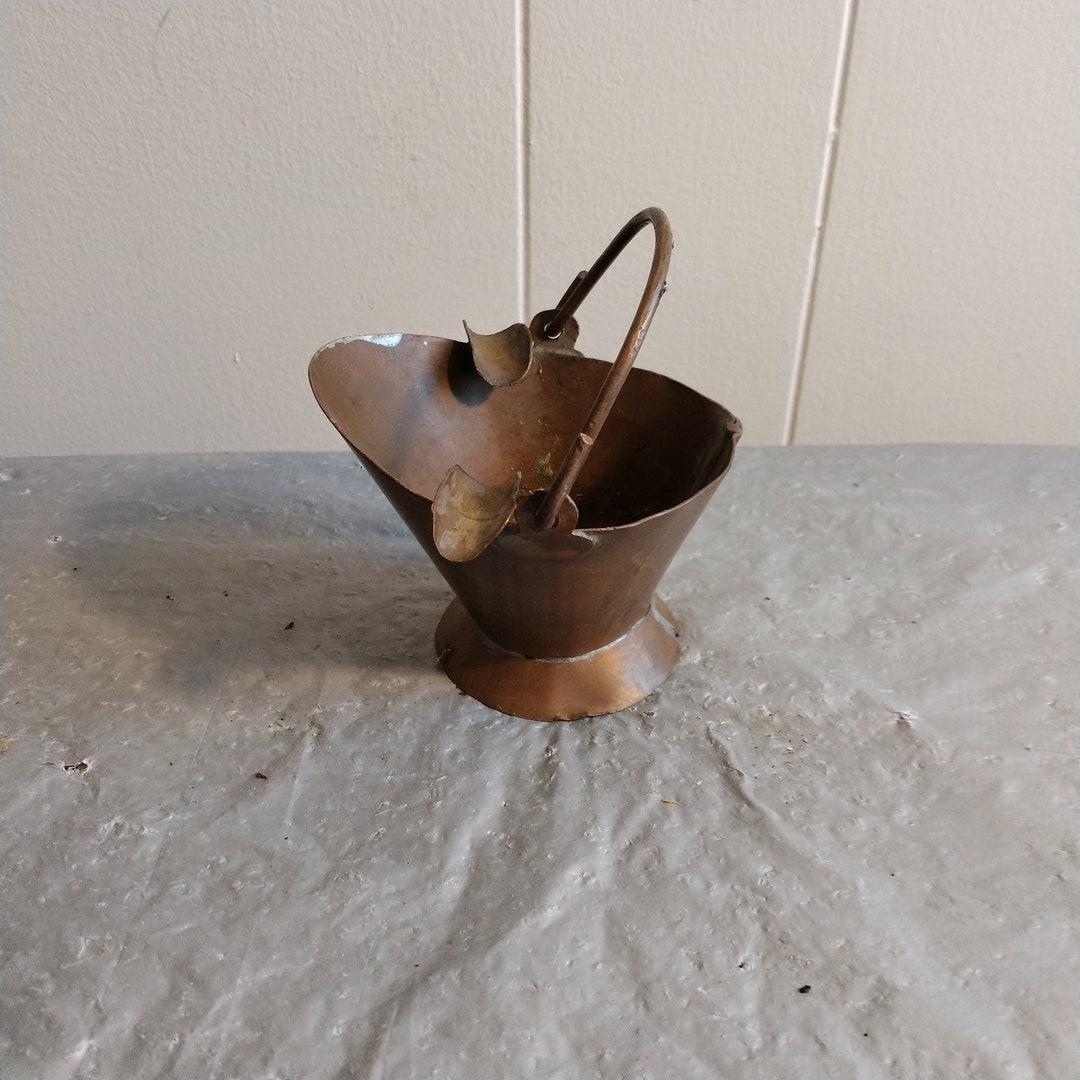 Vintage Copper Bucket Ashtray, Fireplace Ash Bucket Ashtray - Etsy