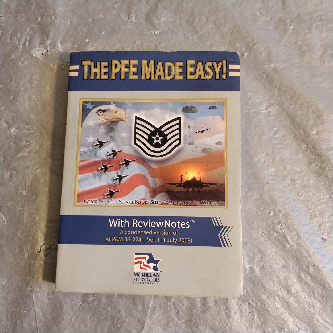 2003 the PFE Made Easy Military Study Guide USAF - Etsy