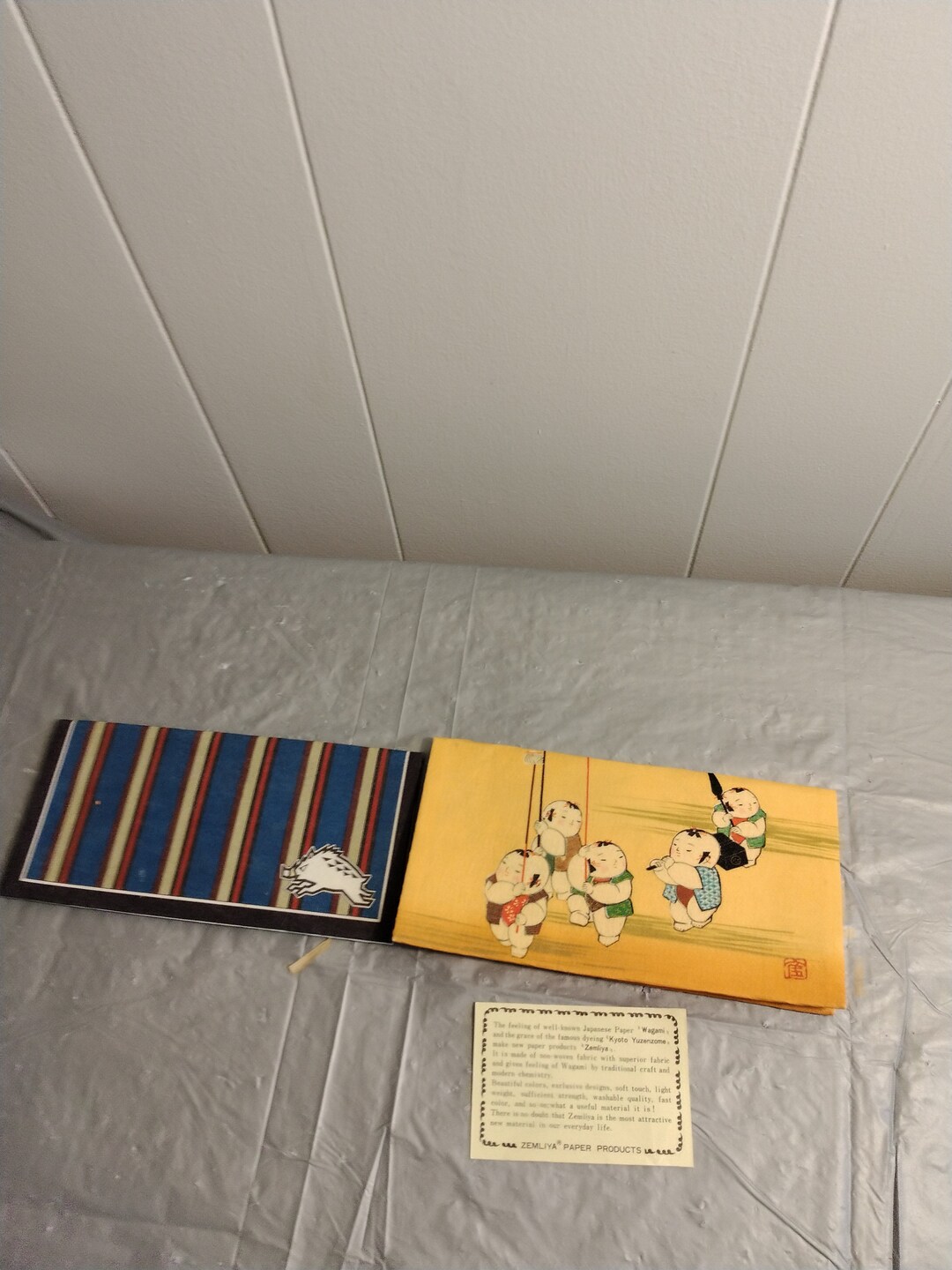 2 Vintage Japanese Paper Wagami Checkbook Covers - Etsy