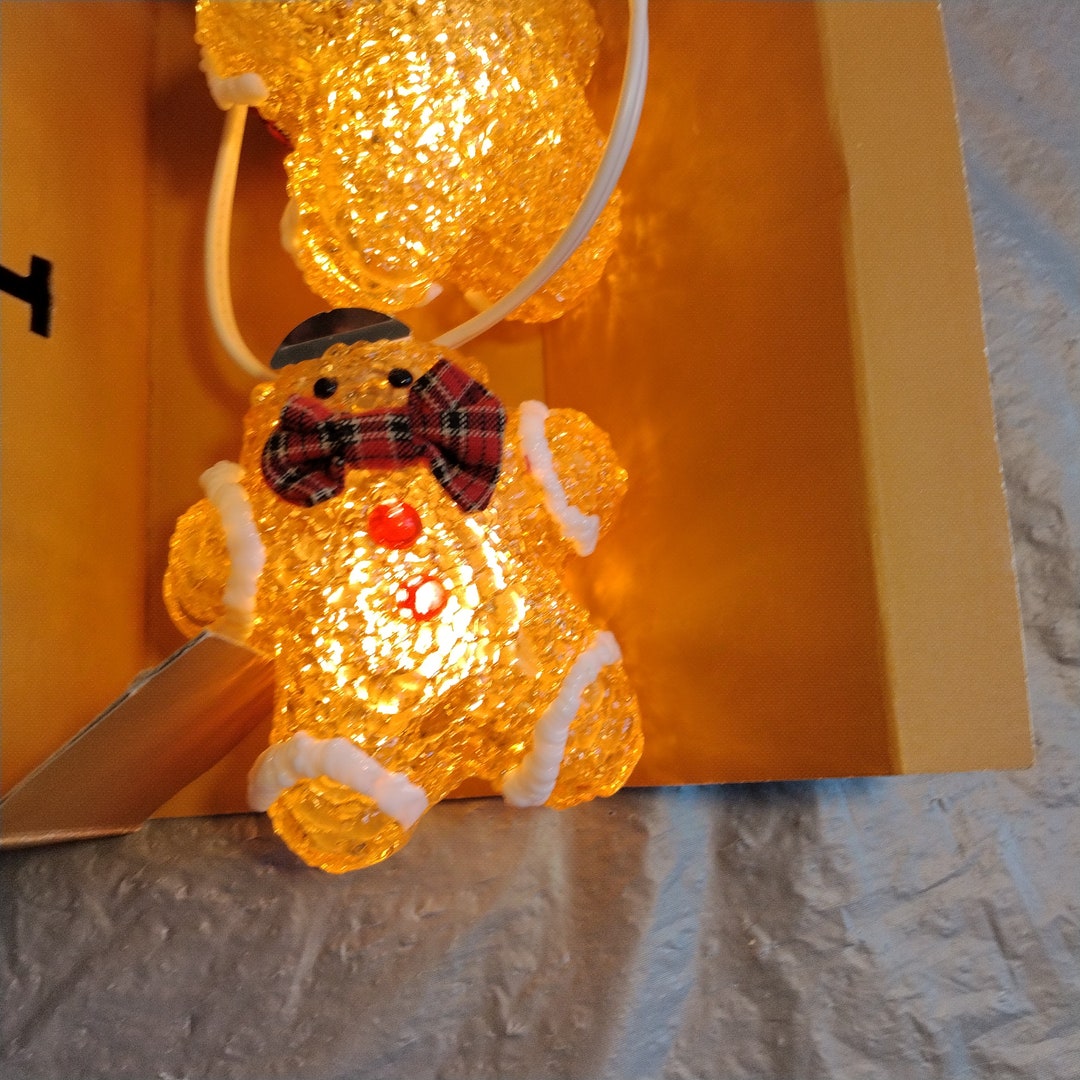 Old Fashion Ginger Spice Gingerbread Man Light Strand, Acrylic ...