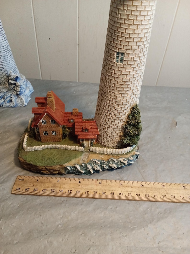 2 Large Lighthouse Figures, One Ceramic Light up Lighthouse - Etsy