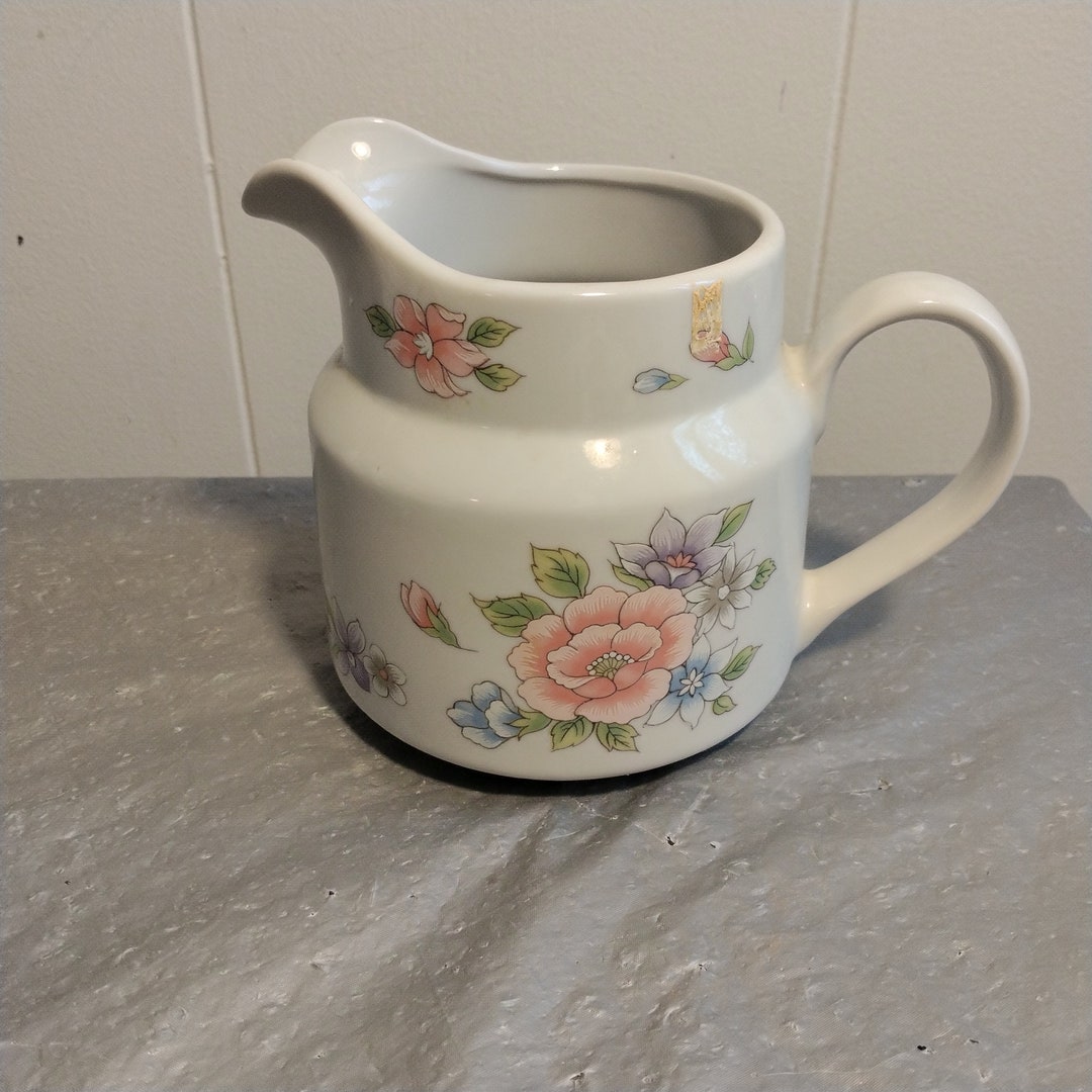 Vintage FTDA Floral Pitcher Japan, Especially for You! - Etsy