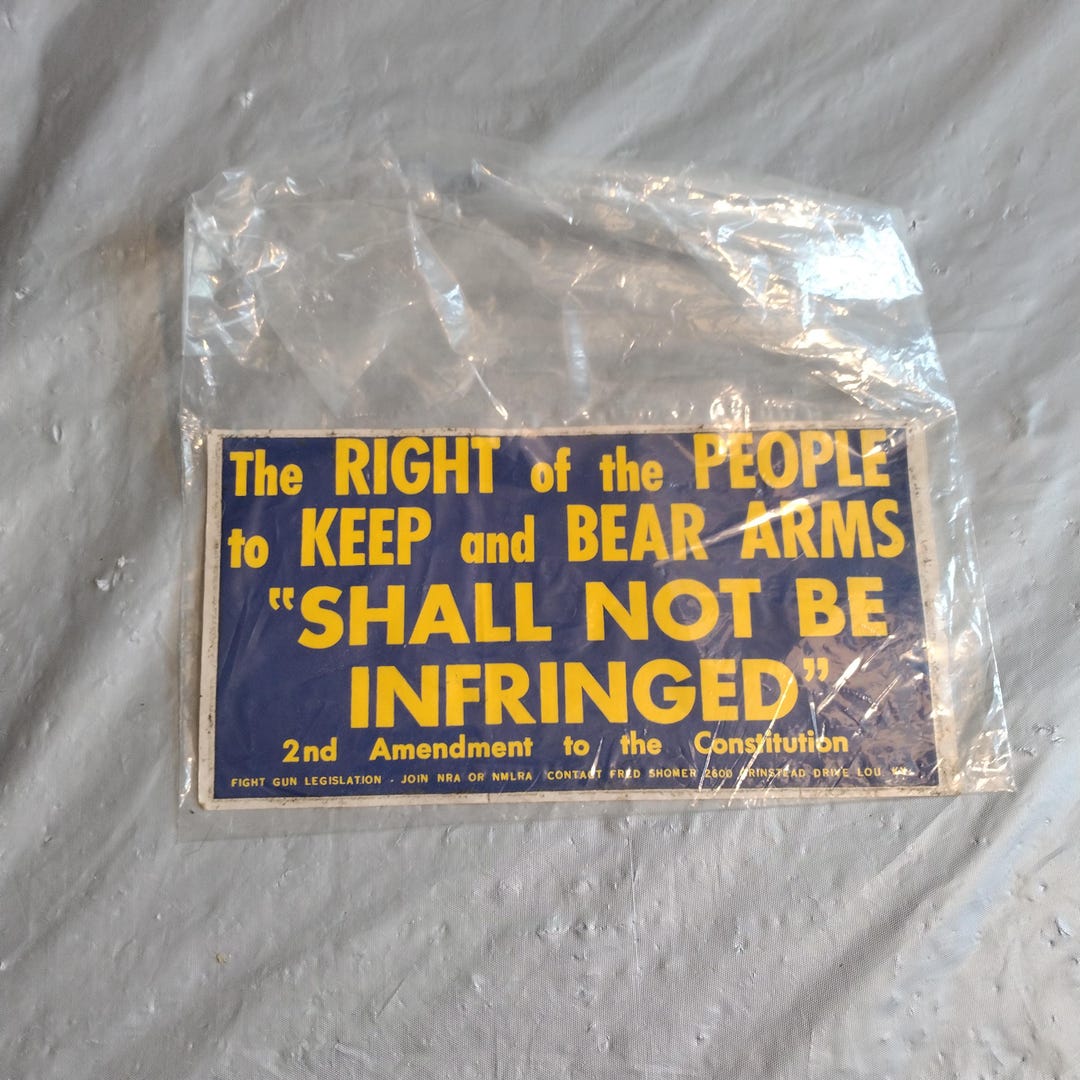 Vintage NRA Sticker, 2nd Amendment - Etsy