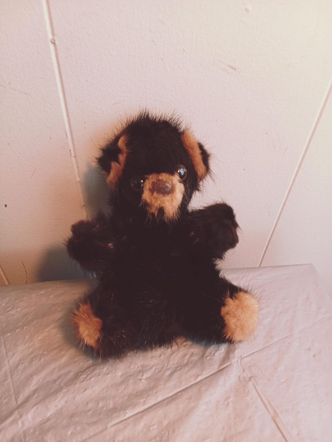 Vintage Real Mink Stuffed Bear, Real Fur - Etsy