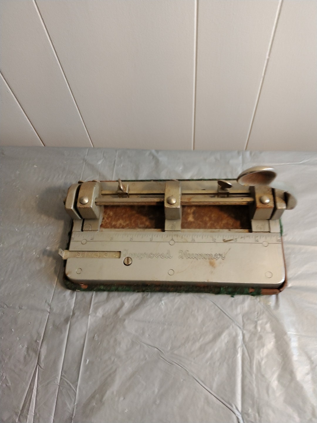 Vintage Improved Hummer Cast Iron 3 Hole Punch - Etsy