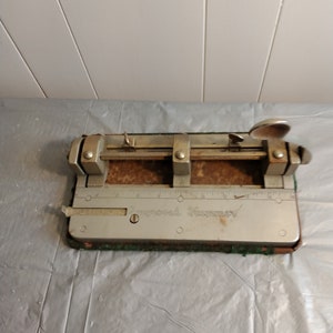 Vintage Improved Hummer Cast Iron 3 Hole Punch - Etsy