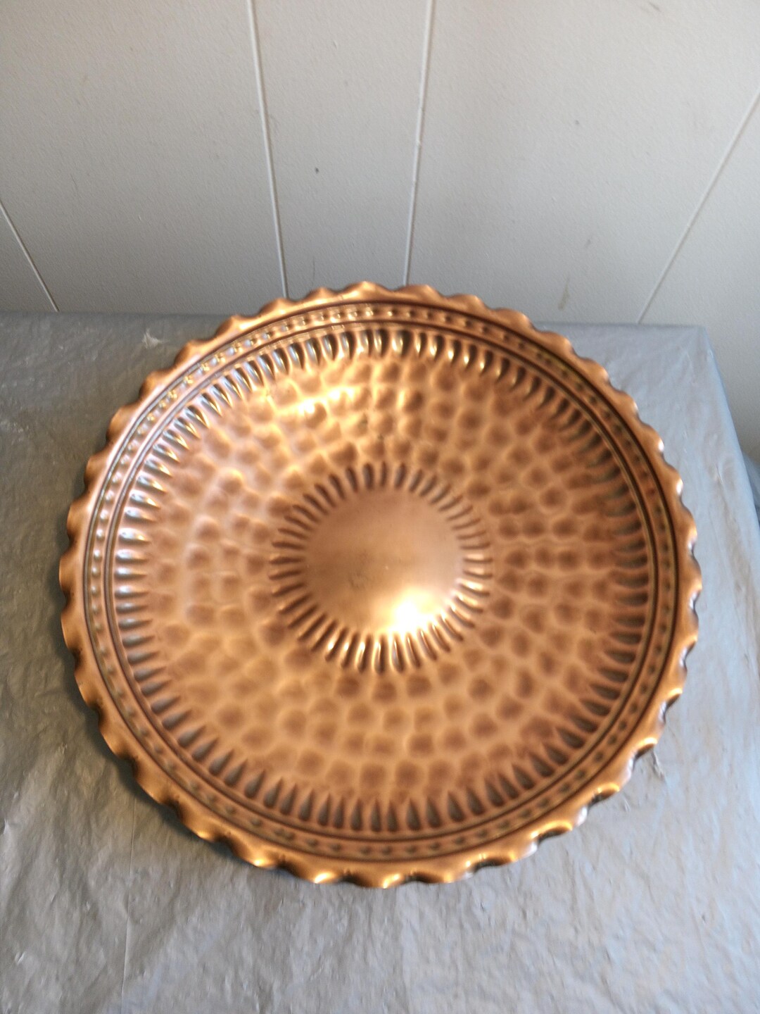 Vintage Gregorian Copper Bowl Wall Hanging, Copper Plaque - Etsy