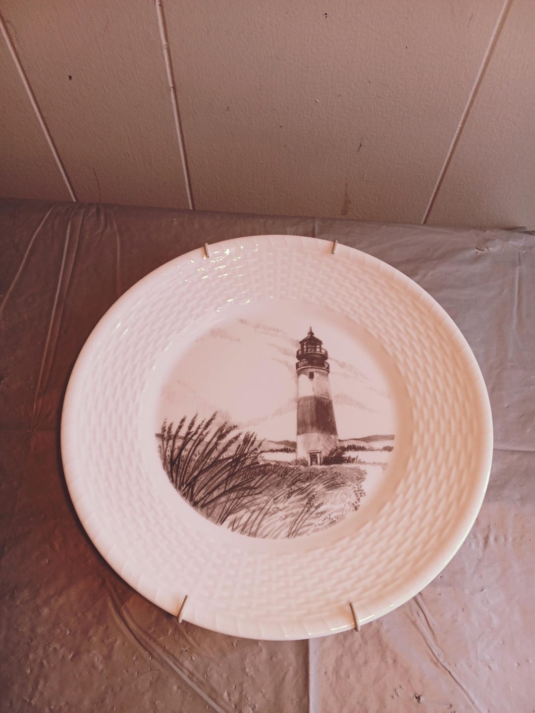 Wedgwood Nantucket Lighthouse Plate, Black & White Decorative Plate ...