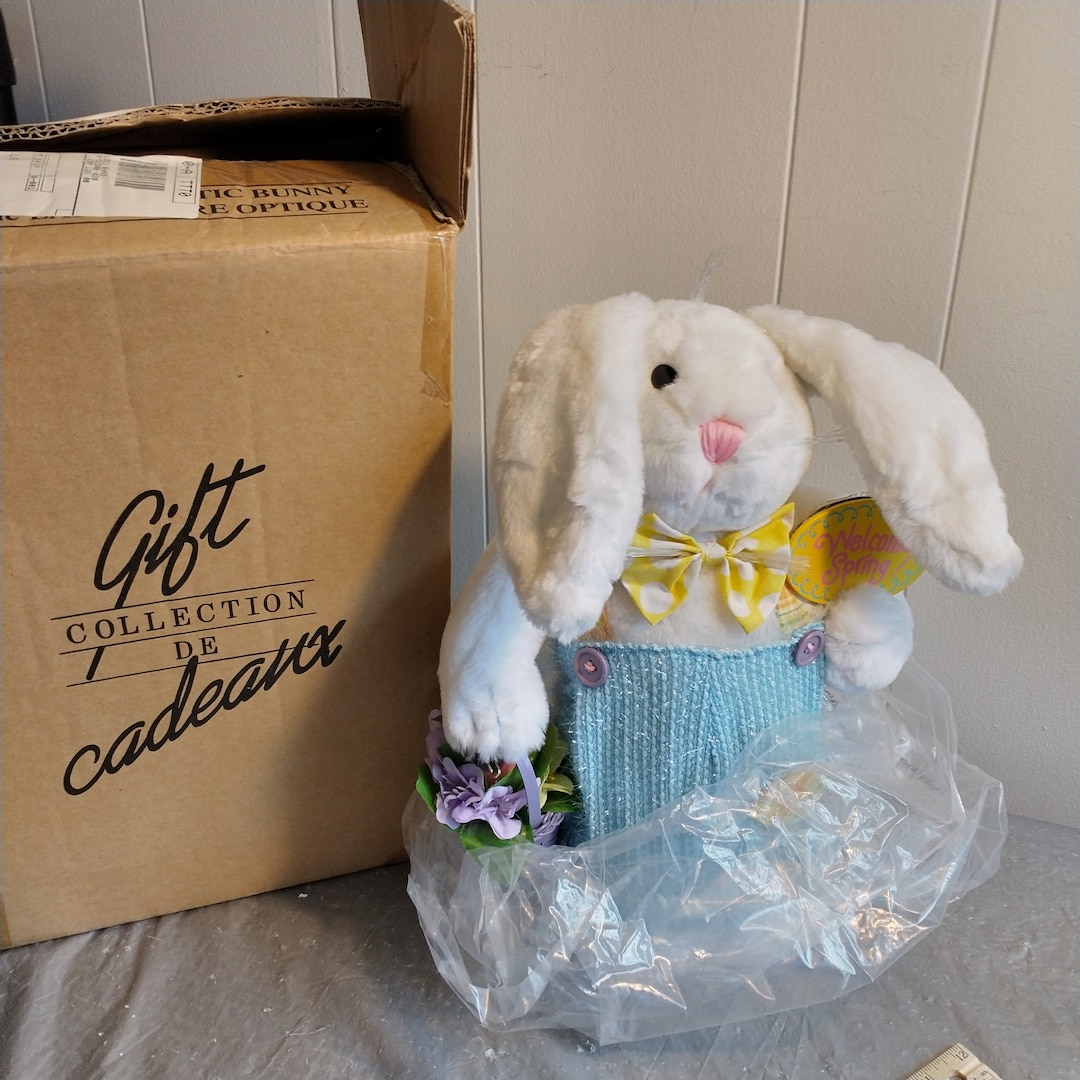 Vintage Avon Fiber Optic Bunny Rabbit, Light up Rabbit, Spring Easter ...