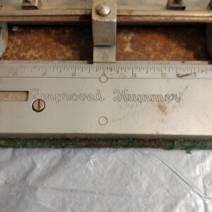 Vintage Improved Hummer Cast Iron 3 Hole Punch - Etsy
