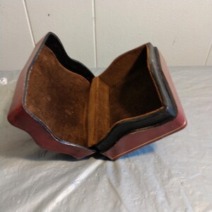 Wavy Vintage Italian Cowhide Storage Box - Etsy