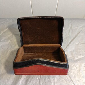 Wavy Vintage Italian Cowhide Storage Box - Etsy