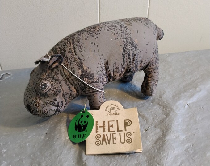 Applause WWF Hippo, Stuffed Hippopotamus - Etsy
