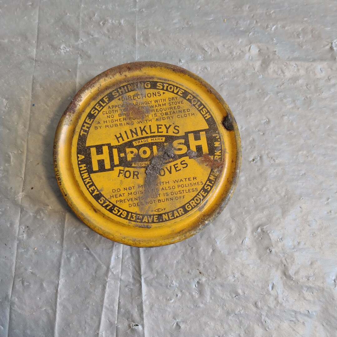 Vintage Hinleys Shoe Shine Tin - Etsy