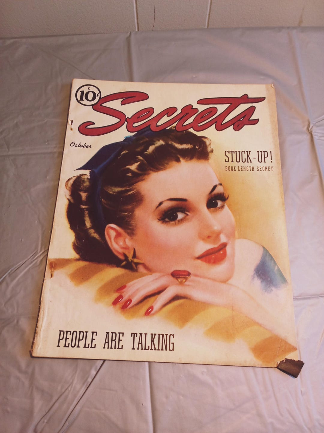 October 1944 Secrets Magazine, Stuck Up! People Are Talking - Etsy