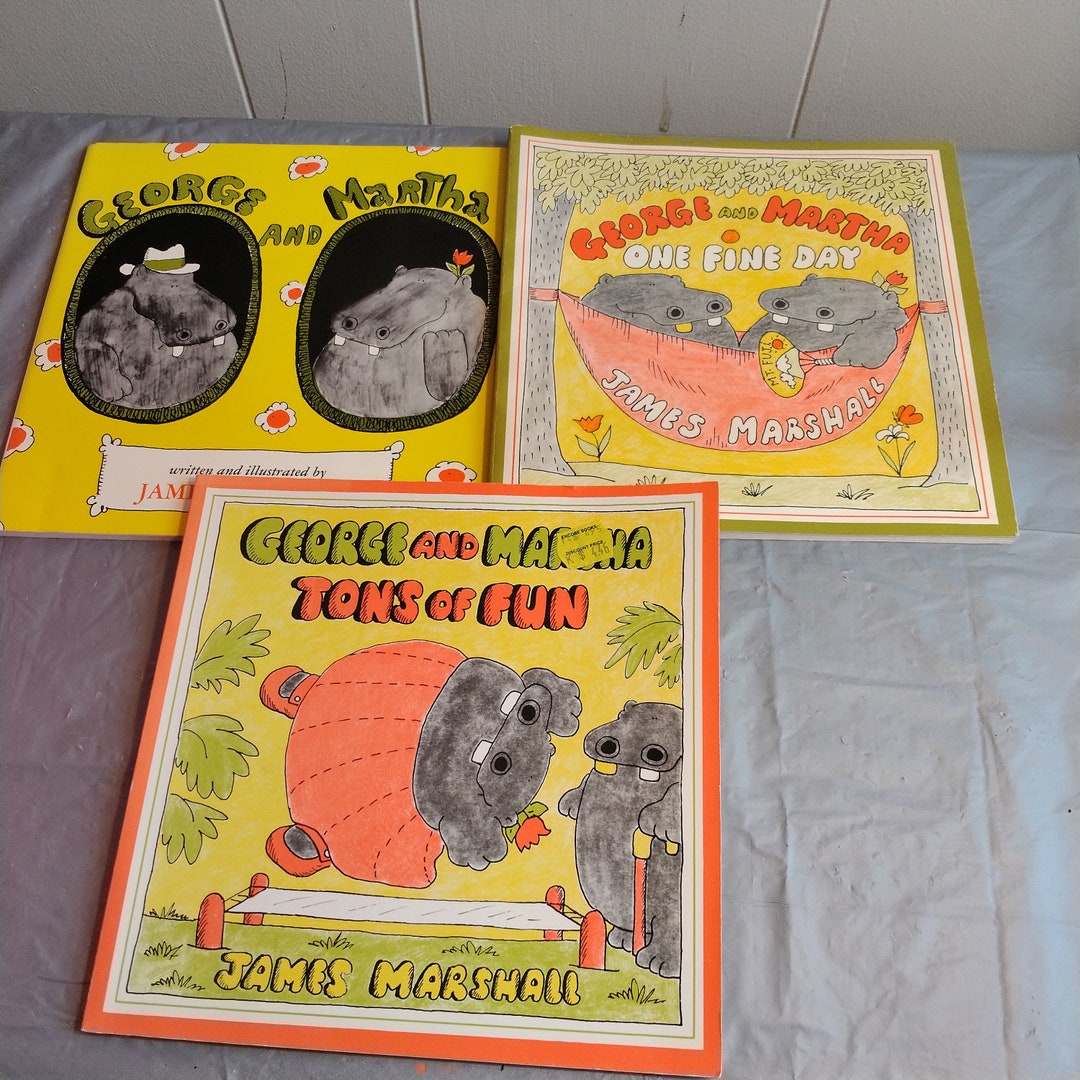 3 1970s George and Martha Hippo Children's Books by James Marshall - Etsy