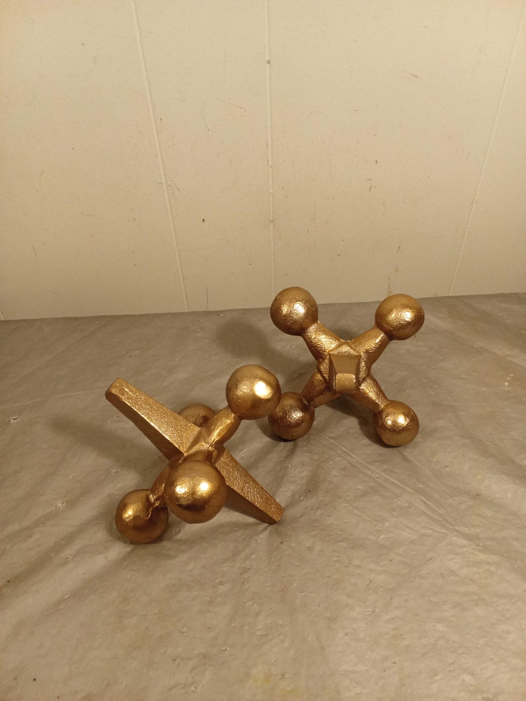 Large Pair Cast Metal Jacks Paperweights Bookends, Game Decor - Etsy