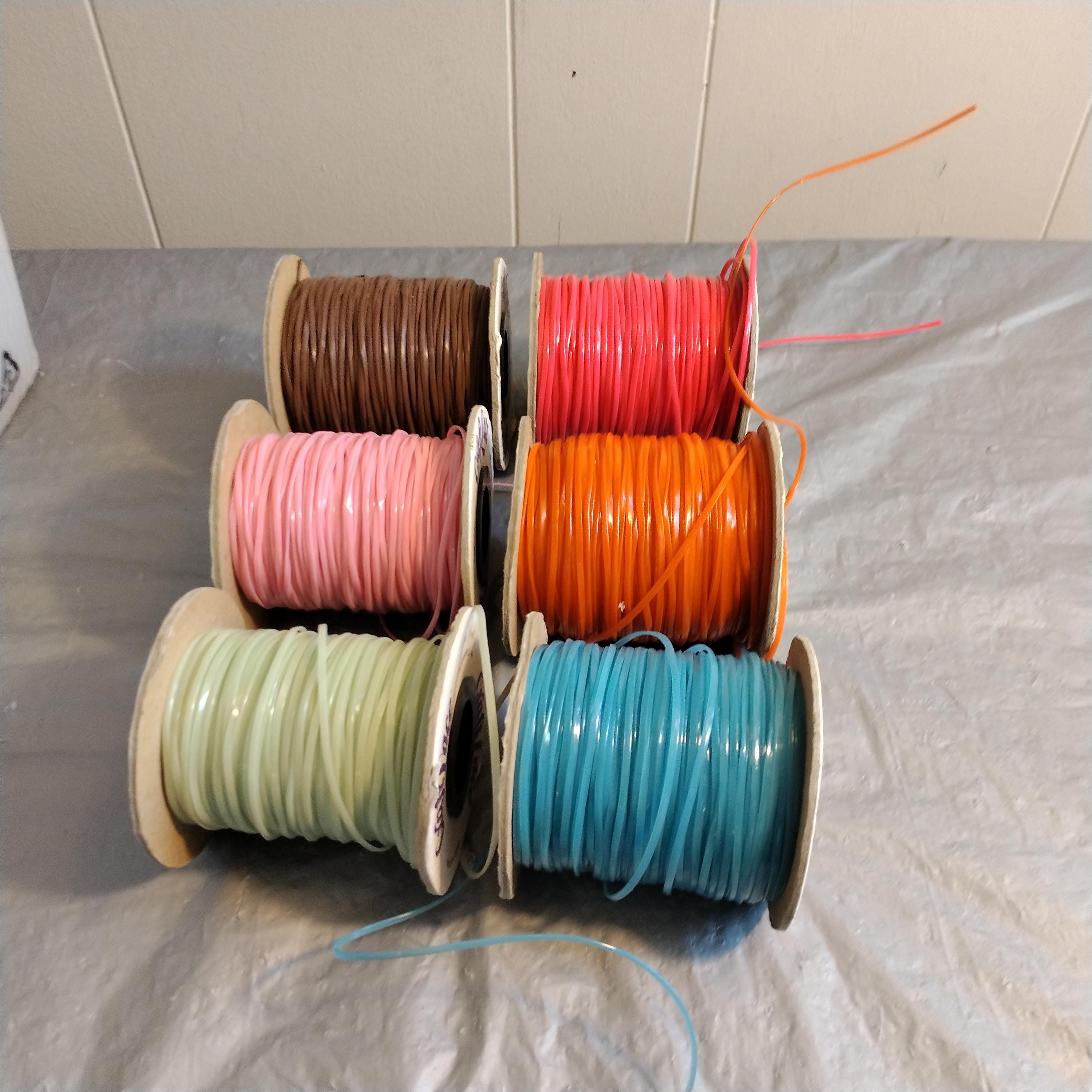 6 Partial Rolls Craft Lace Toner Plastics String, Craft Jewelry Plastic ...