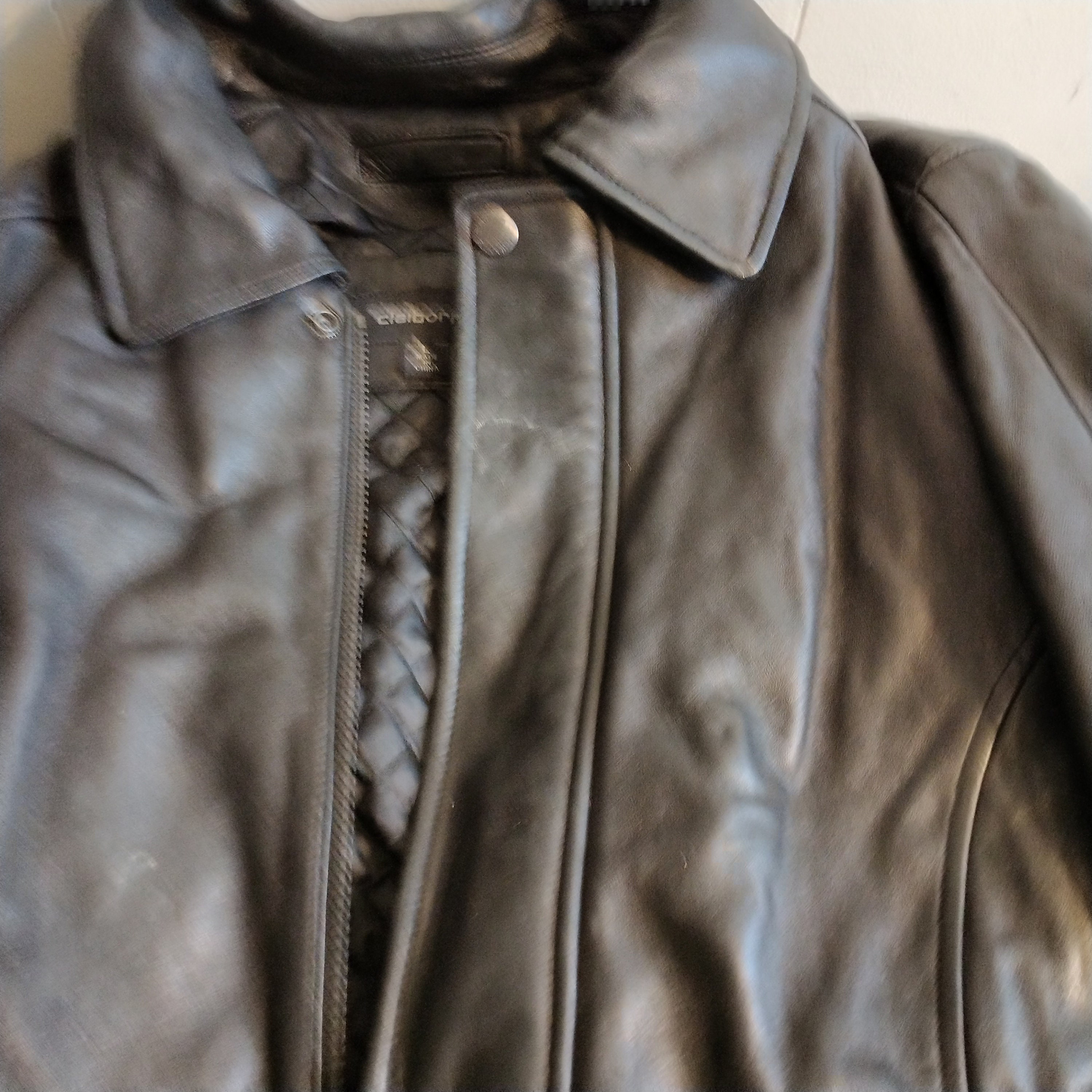 Vintage Liz Claiborne Mens Lambskin Bomber Jacket L Black Vintage Liz Claiborne Mens Lambskin Bomber Jacket L Black