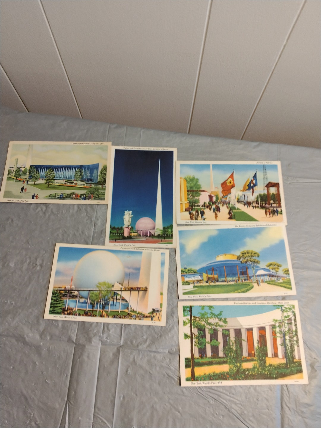 6 New York Worlds Fair Postcards - Etsy