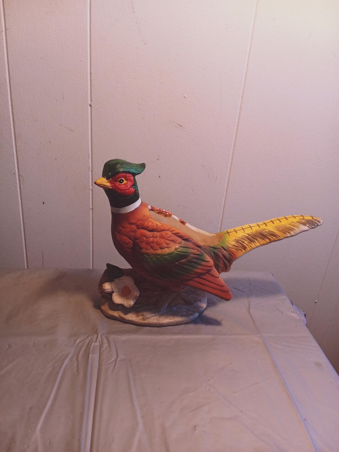 Vintage Ceramic Pheasant Bird Planter, Read Description - Etsy