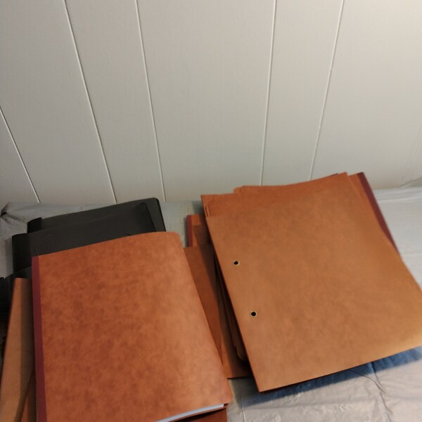 Leather Report Cover - Etsy