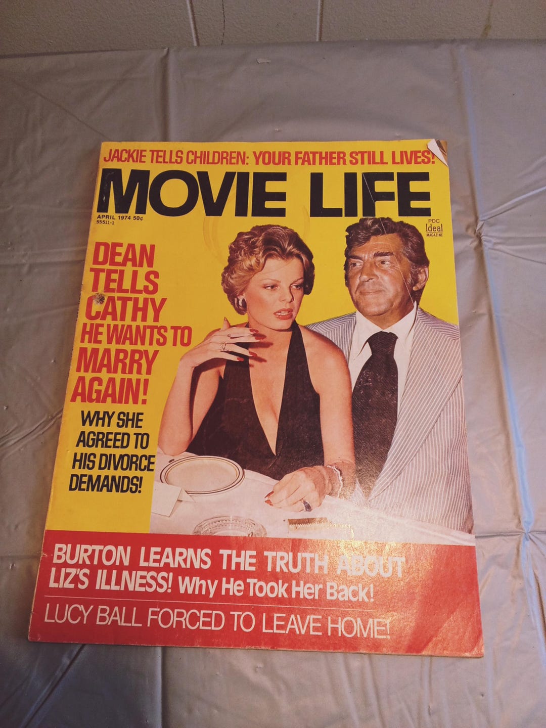 April 1974 Movie Life Magazine, Dean Martin Cover, Liz, Marilyn Monroe ...