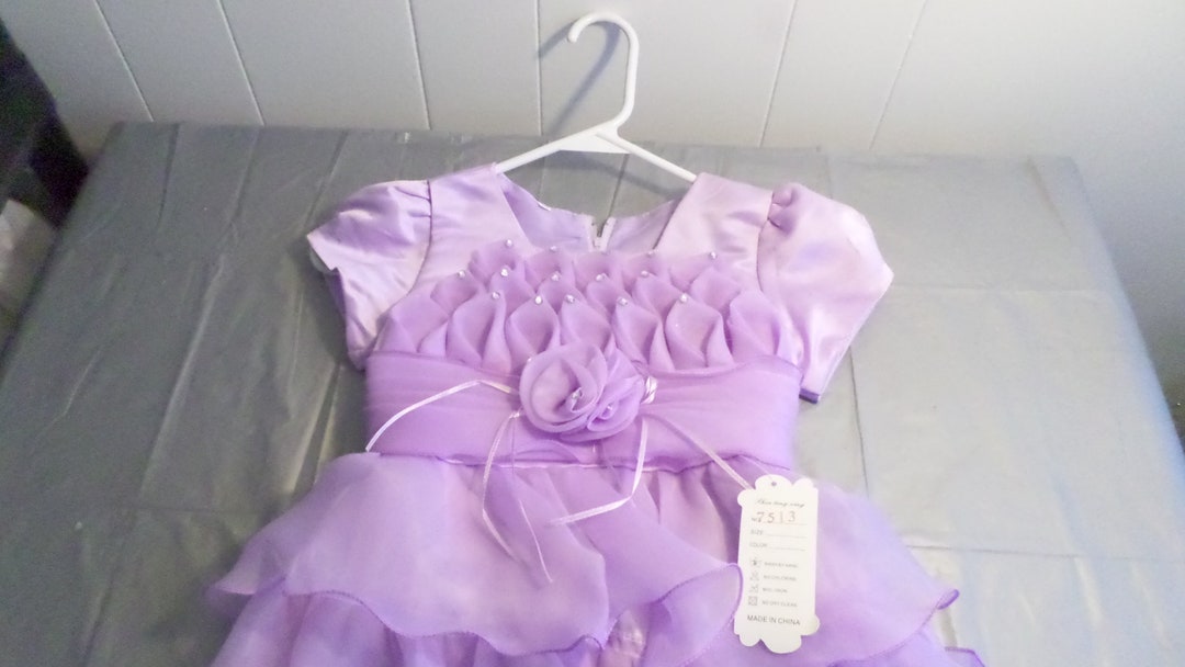 Girls Purple Party Dress, Formal Dress, Flower Girl Dress - Etsy