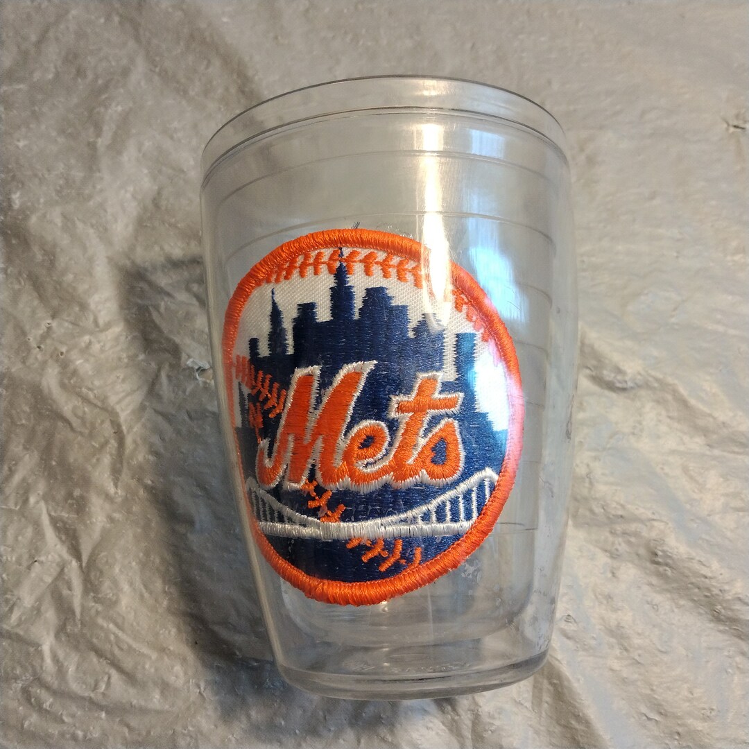 Vintage NY Mets Sew on Patch, NY Mets Plastic Cup - Etsy