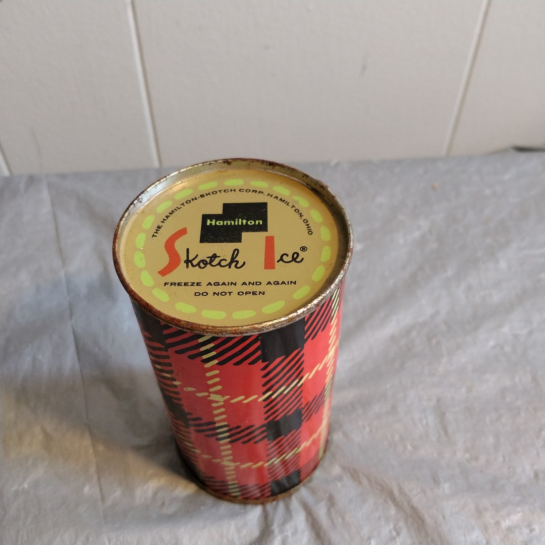 Vintage Hamilton Skotch Ice, Vintage Red Plaid Canned Ice - Etsy