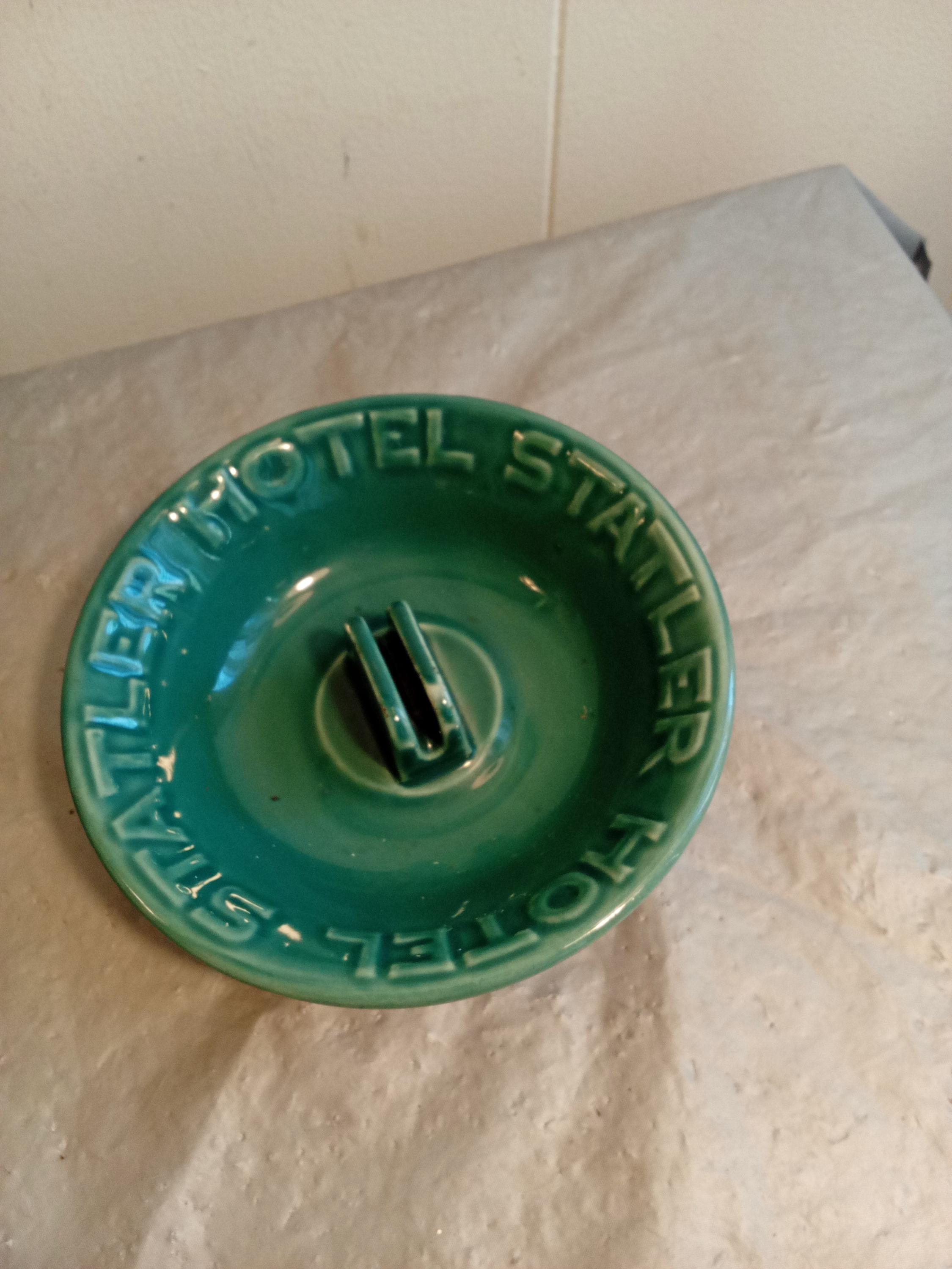 Vintage Art Pottery Statler Hotel Ashtray & Matchbook Holder - Etsy