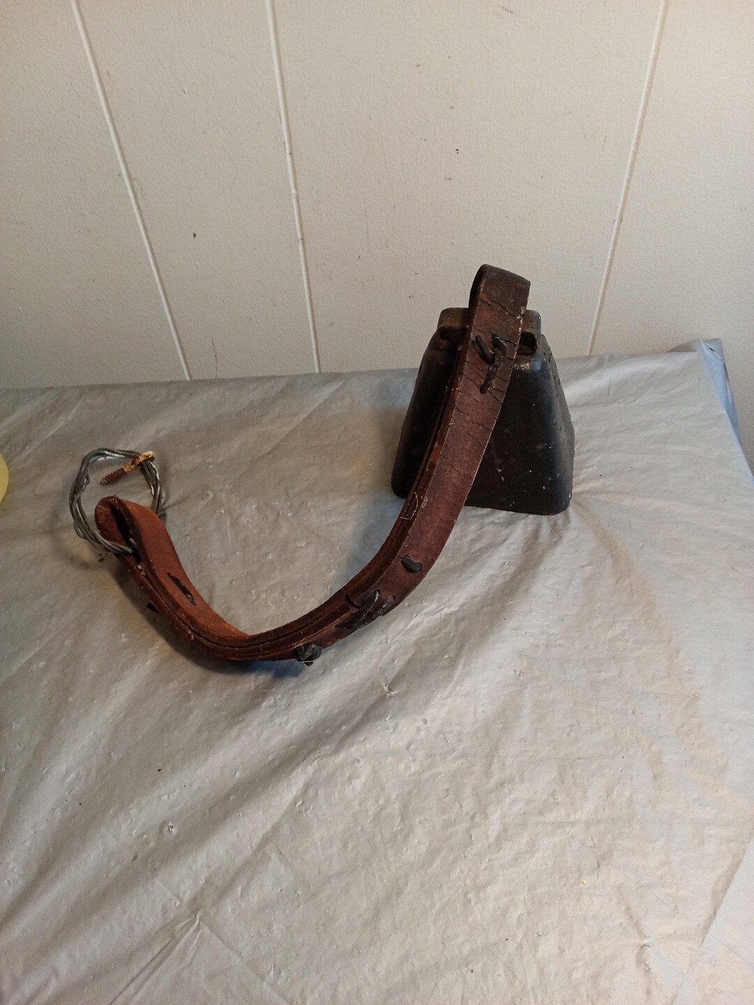 Vintage Goat Cow Bell on Leather Strap - Etsy