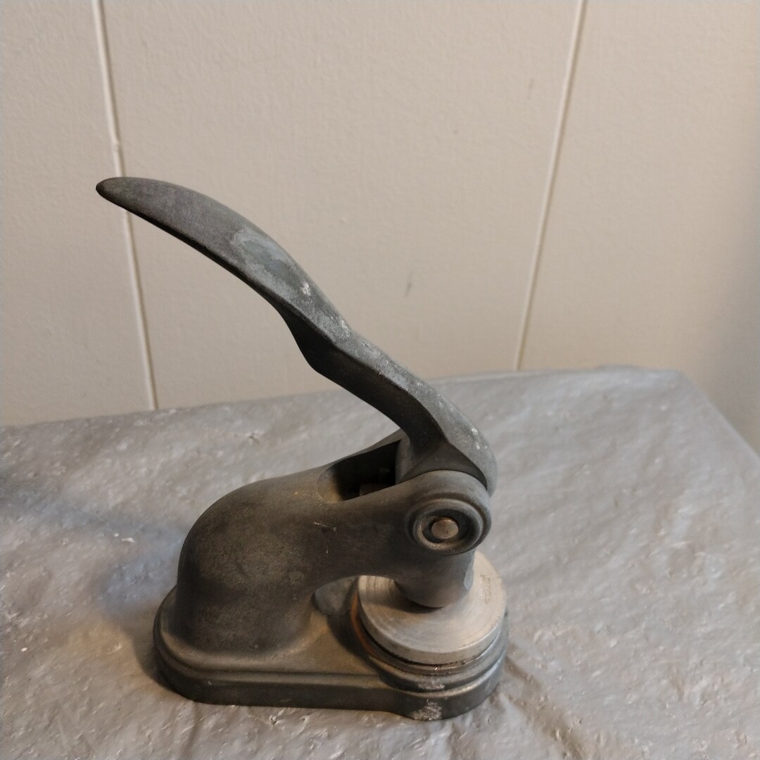 Vintage Easeidenglanz Cast Iron Seal Embosser Stamp - Etsy