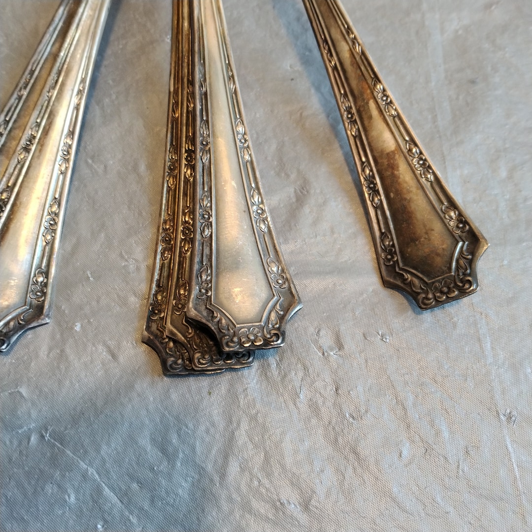 6 Vintage Fairfield Silverplate Tablespoons - Etsy