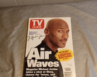 Week of November 2 to 8 1996 TV Guide Michael Jordan on Cover Vol 44 ...