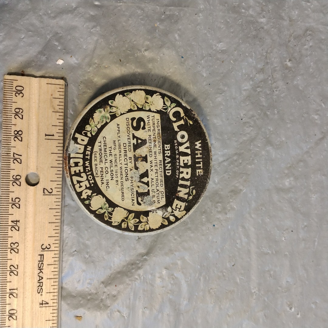 Vintage Cloverine Salve Tin, Wilson Chemical Company - Etsy