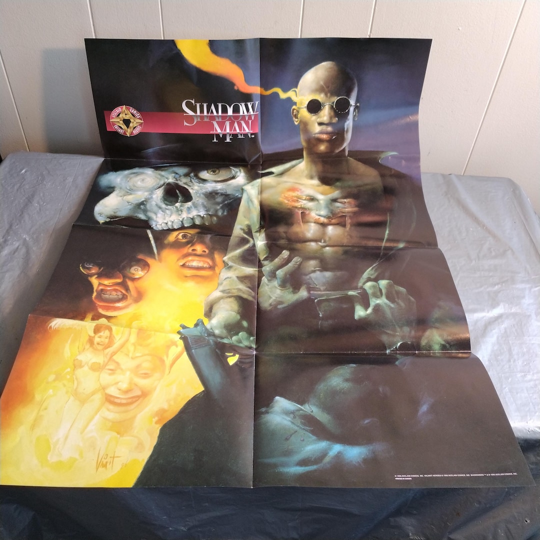 1996 Acclaim Comics Shadow Man Poster, Look & Read Description - Etsy