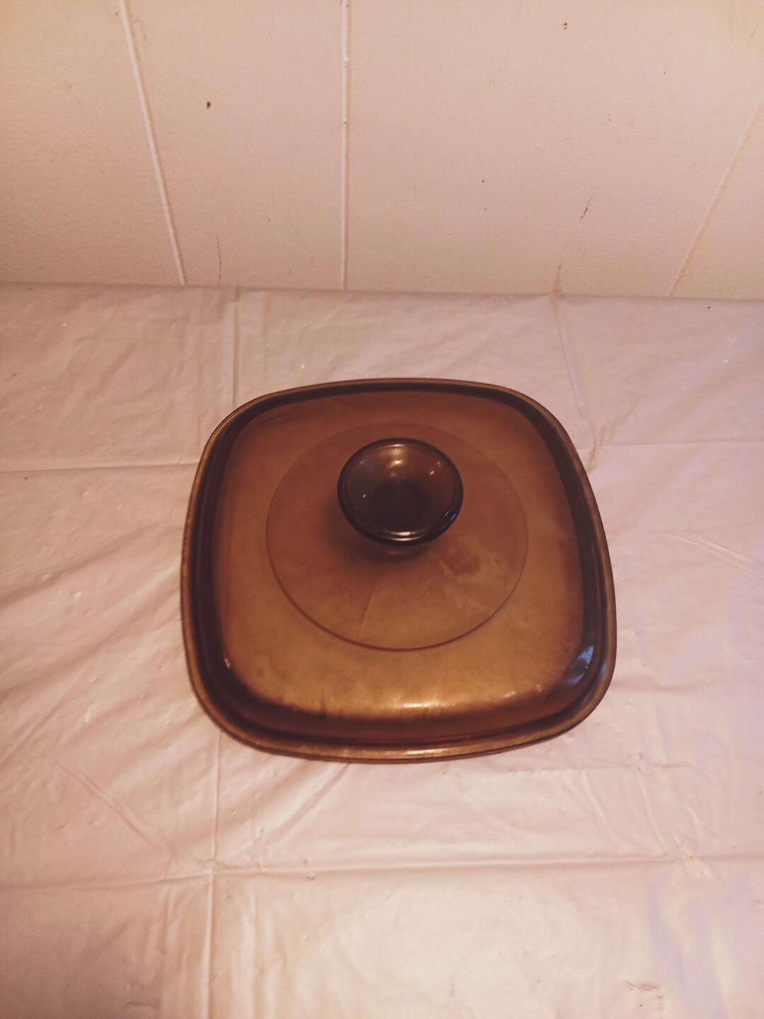 Pyrex Smokey Glass Square Pot Casserole Lid A7C - Etsy